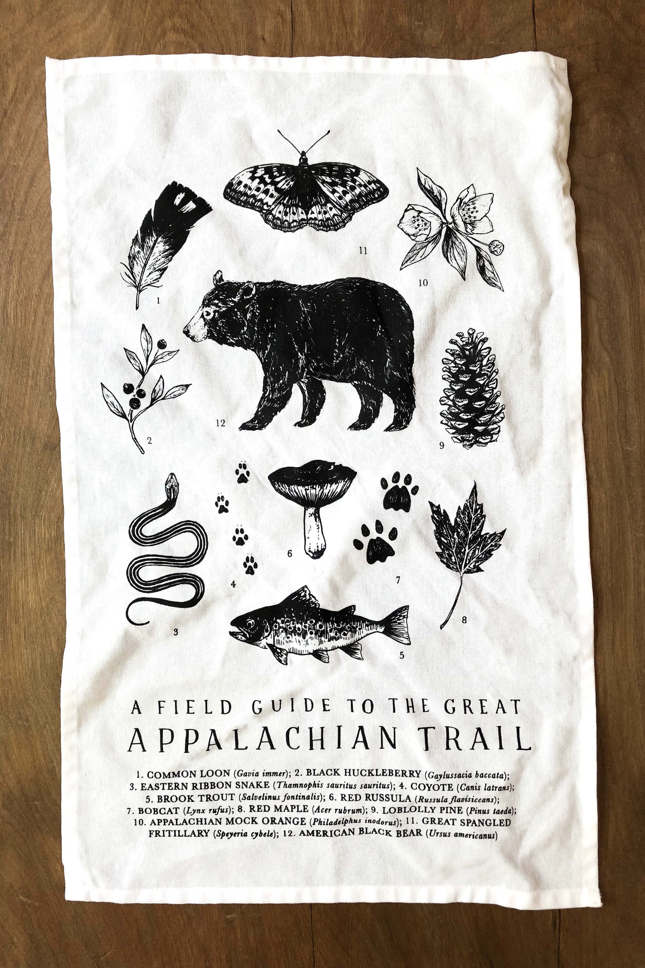 Appalachian Trail Field Guide Tea Towel | Buck & Bette